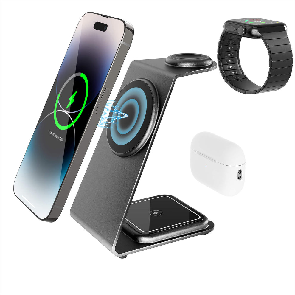 MagCharge 3-in-1 Wireless Charging Stand (D2070) – Sevenaire
